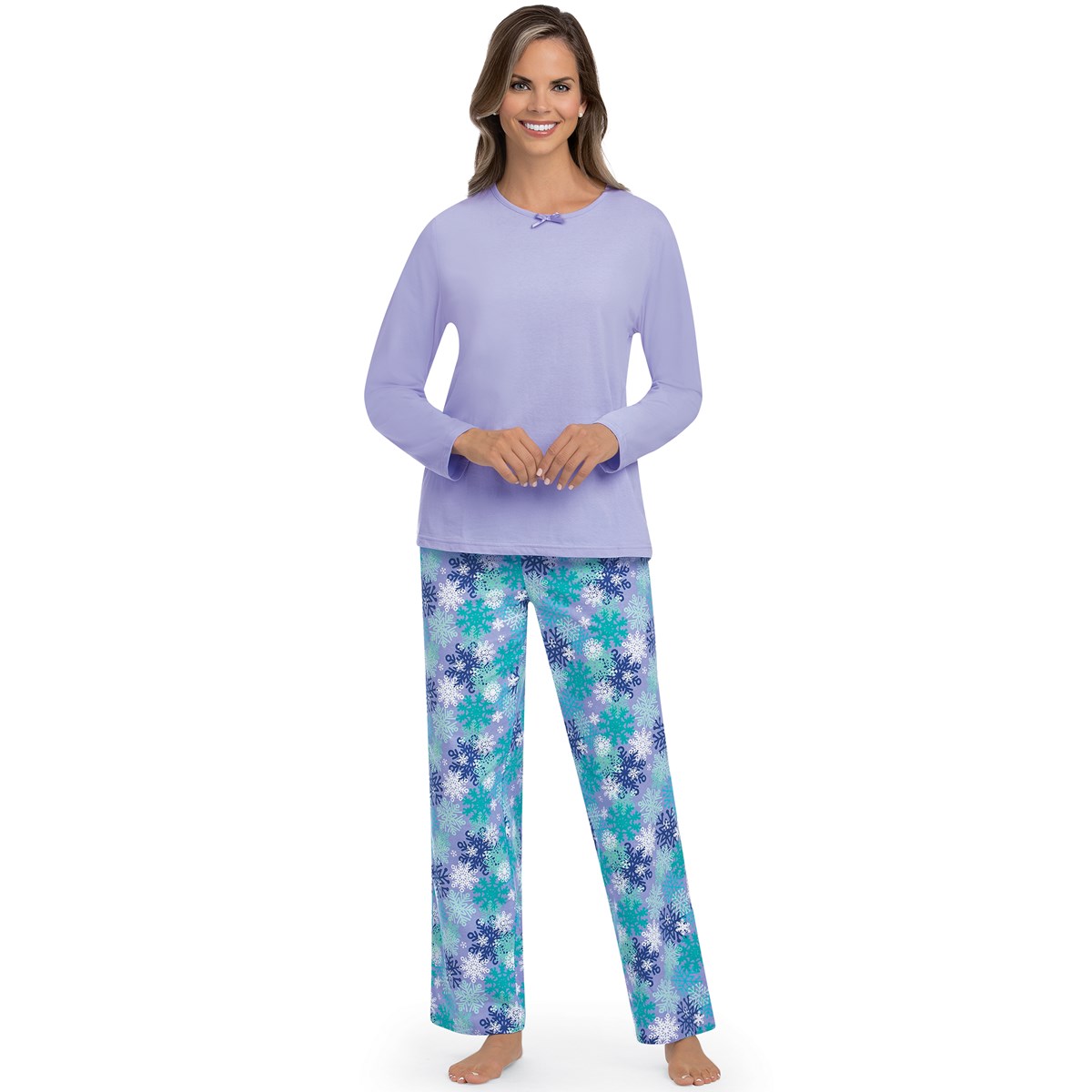 2-Piece Snowflakes Christmas Pajama Set | Collections Etc.