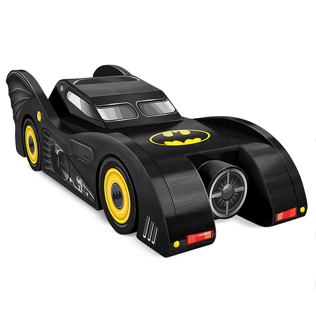 11-Piece Batmobile Wood Craft Scale Model Kit | Collections Etc.