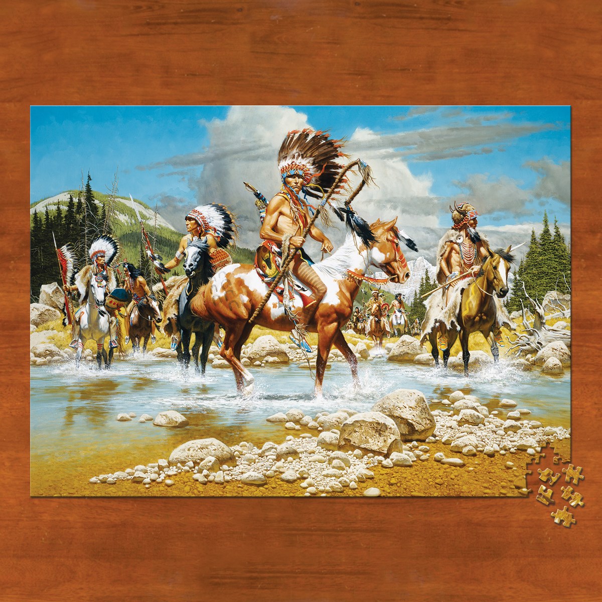Native American Chiefs 1,000-Piece Jigsaw Puzzle | Collections Etc.
