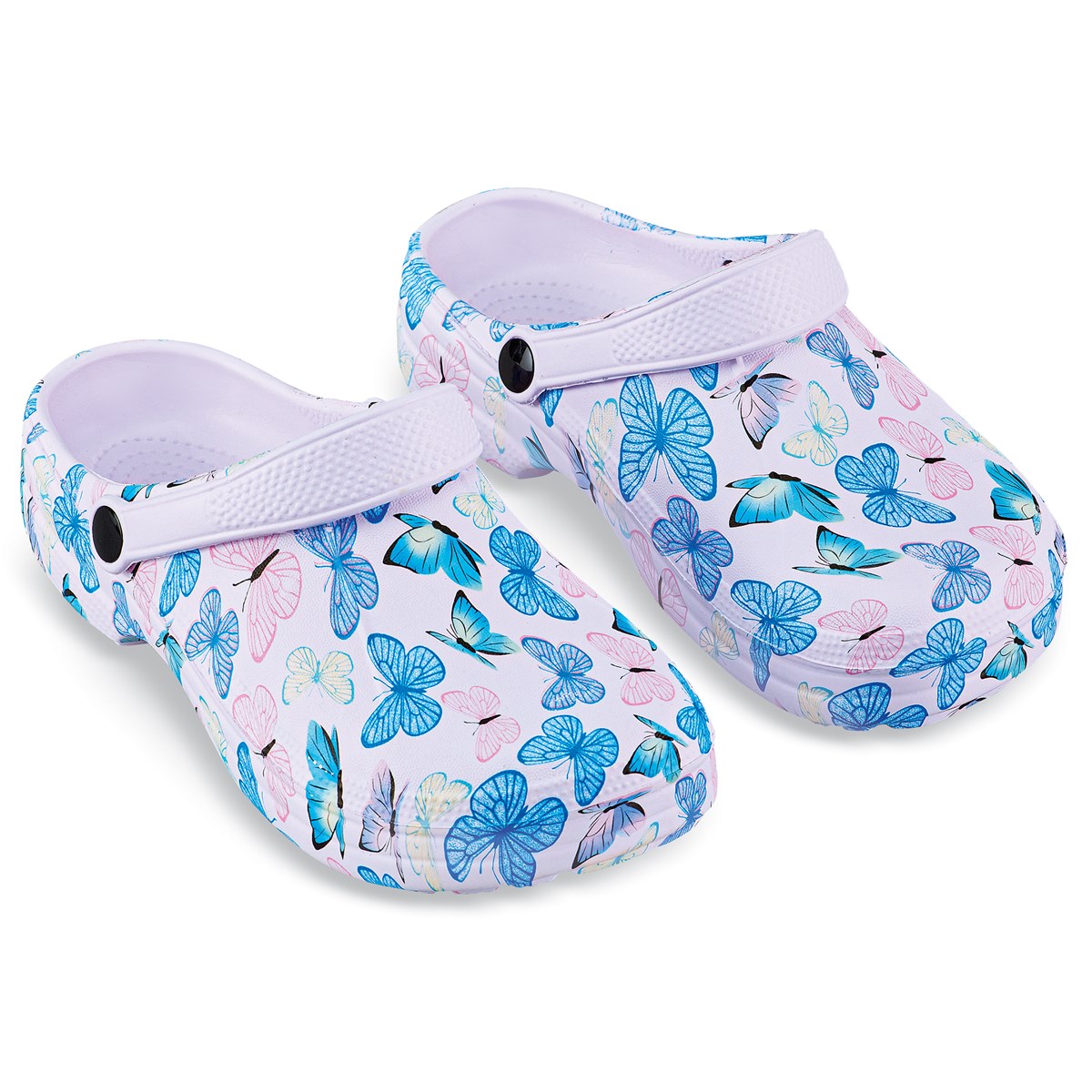 Women's Multi Colored Rubber Comfort Clogs | Collections Etc.