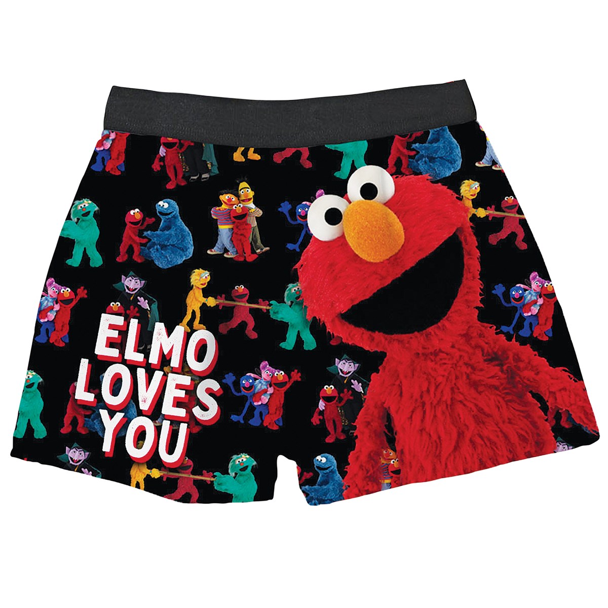 Sesame Street Elmo Loves You Novelty Print Boxers | Collections Etc.