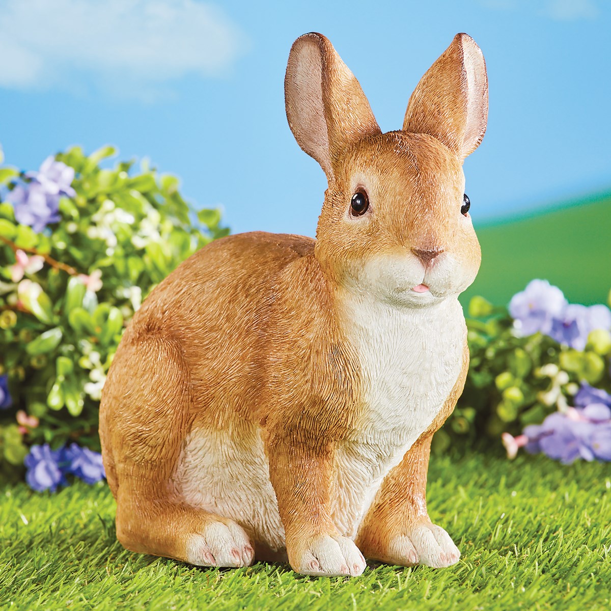 Realistic Bunny Decorative Outdoor Garden Statue | Collections Etc.