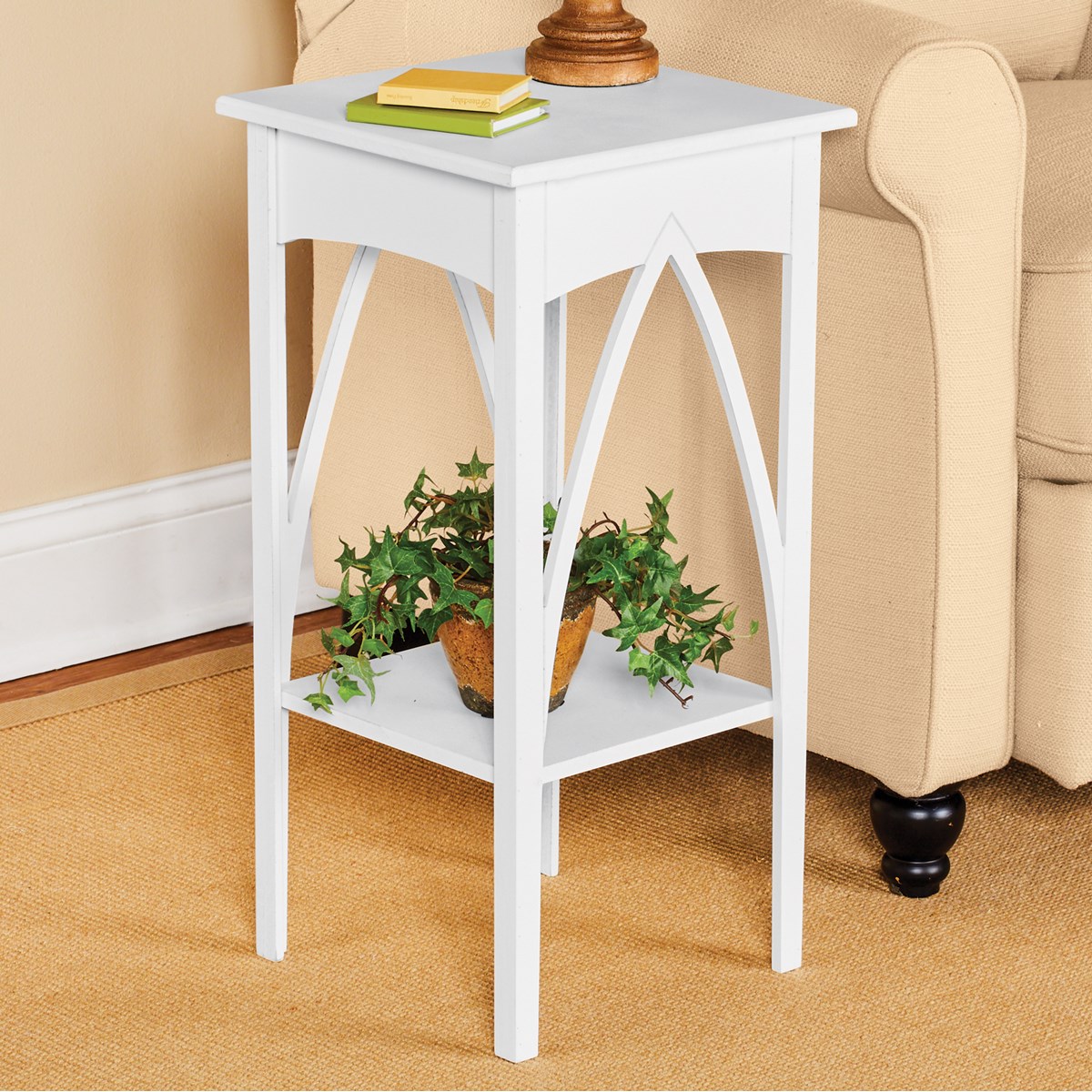 Elegant Arch Design Wooden Side Accent Table | Collections Etc.