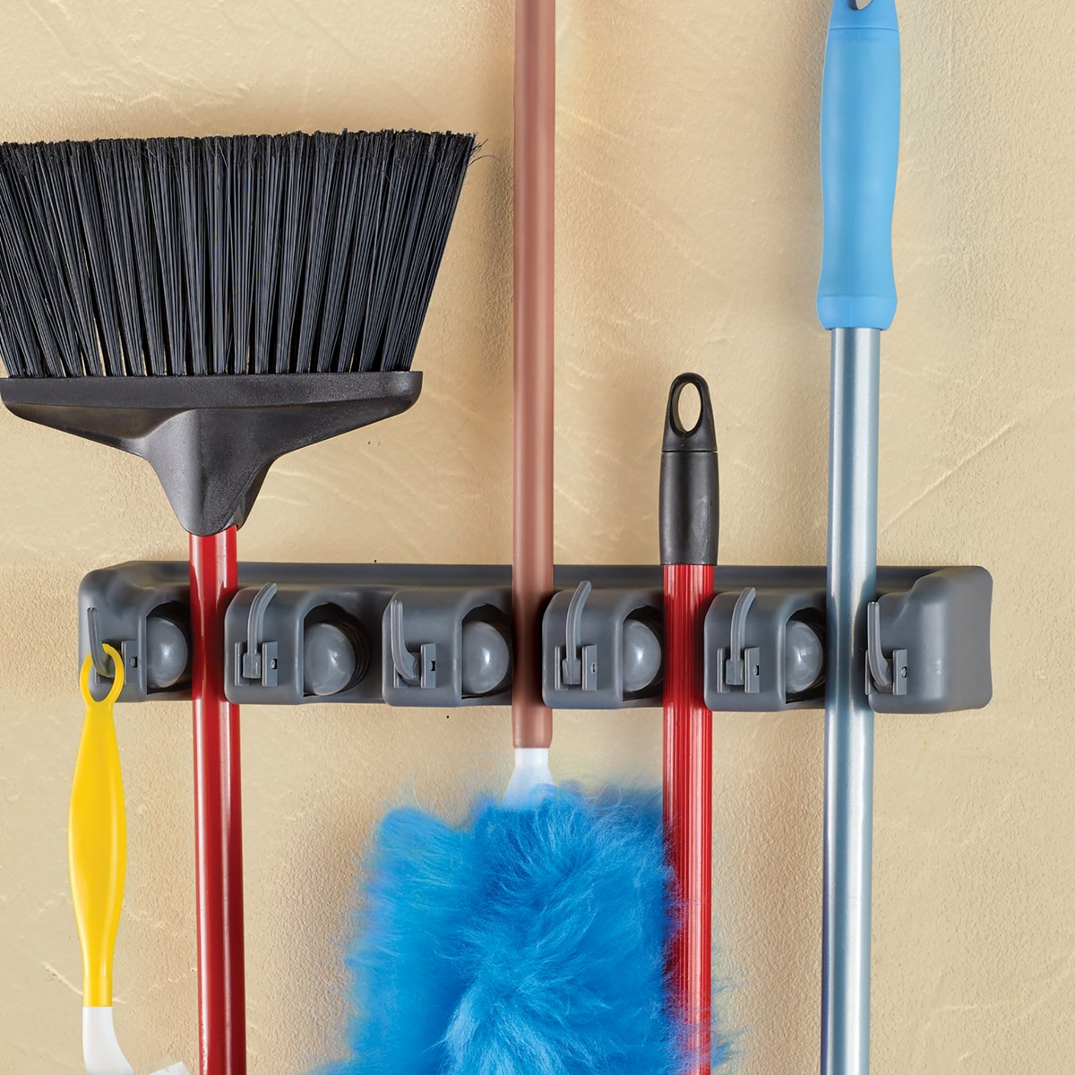 5-Slot Wall Mounted Organizer and Utility Storage Rack | Collections Etc.