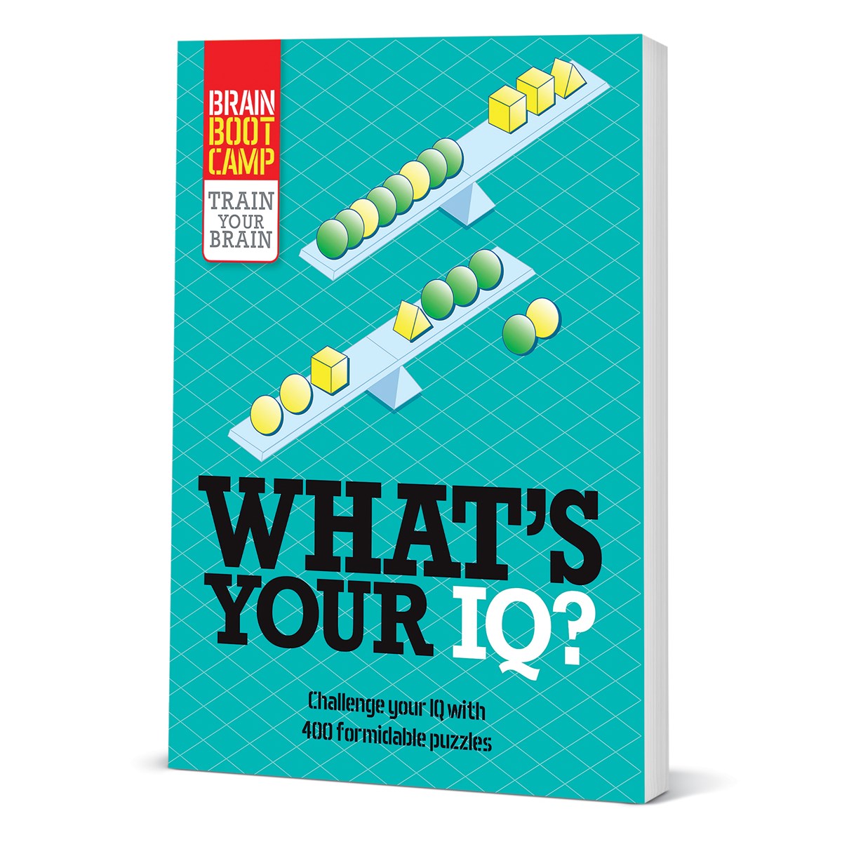 Brain Bootcamp What's Your IQ Book - 400+ Puzzles | Collections Etc.