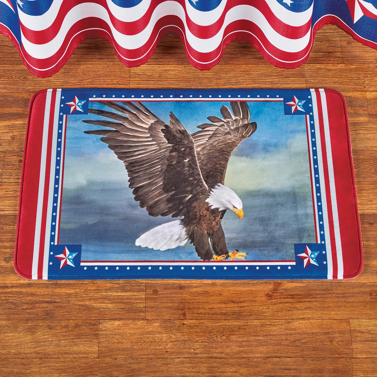 American Eagle Skid-Resistant Cushioned Bath Mat | Collections Etc.