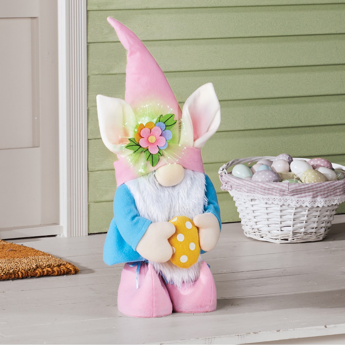 Extendable Swedish Tomte Easter Gnome Outdoor Statue | Collections Etc.