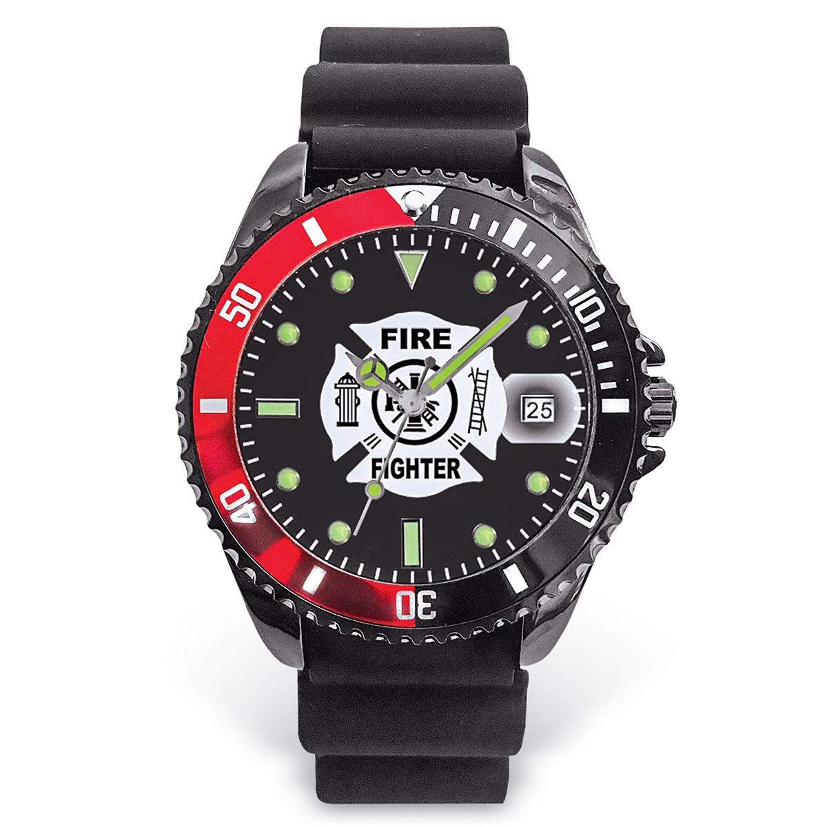 Water-Resistant Firefighter Maltese Cross Performance Watch ...