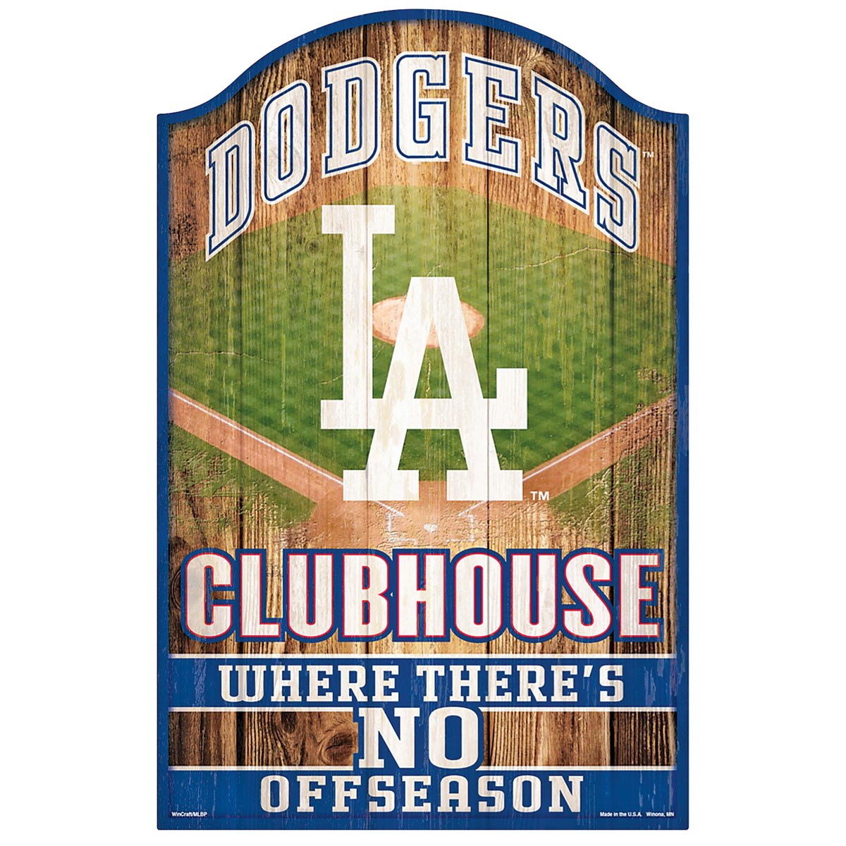 MLB Clubhouse No Offseasons Wooden Sign Wall Plaque | Collections Etc.