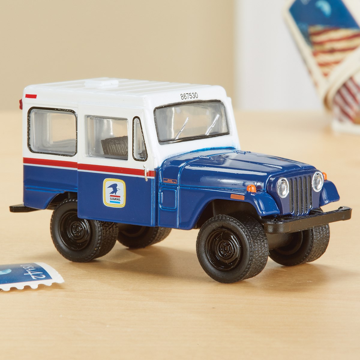 USPS Postal Delivery Jeep 1:64 Scale Die-cast Model | Collections Etc.