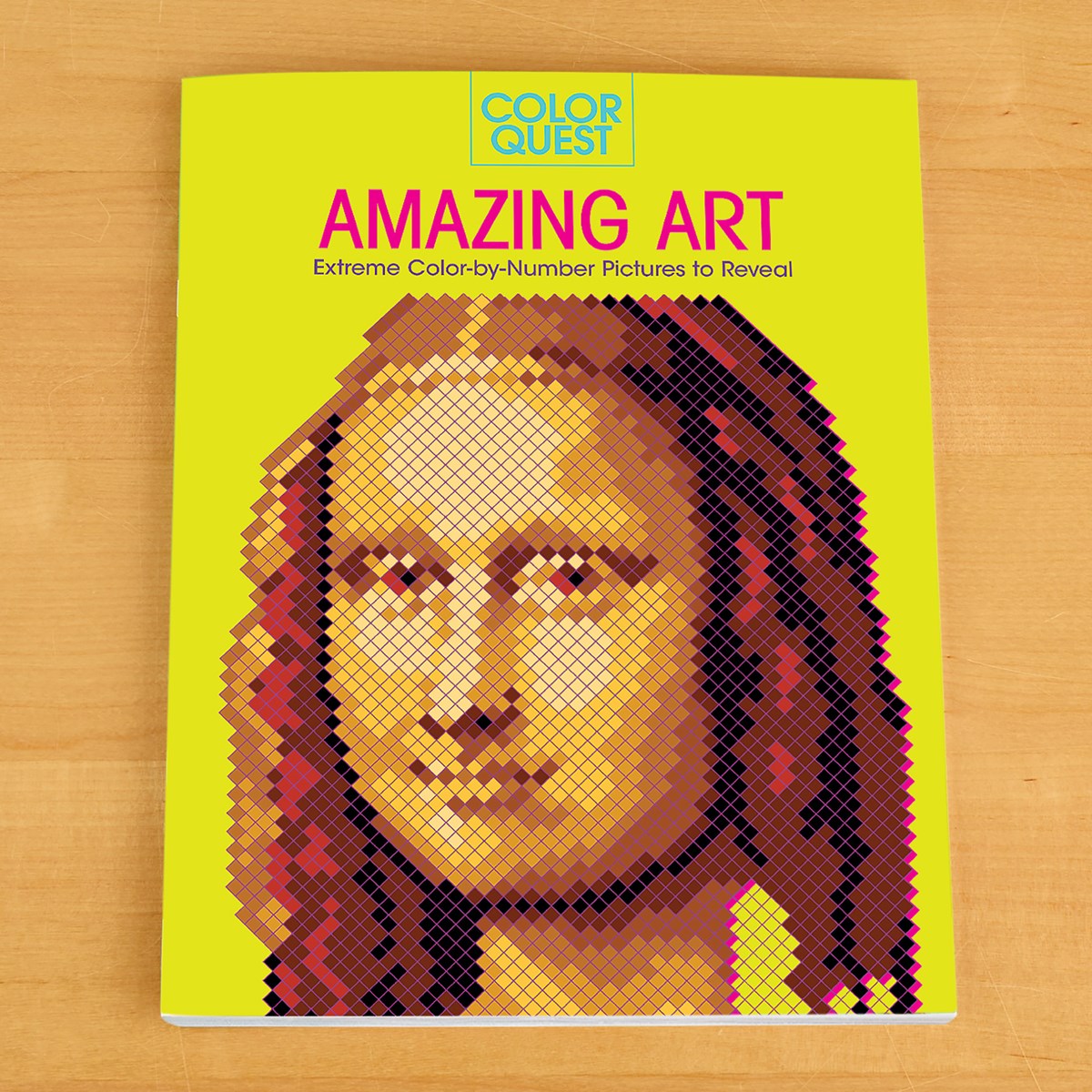 Color Quest Amazing Art Color-by-Number Activity Book | Collections Etc.