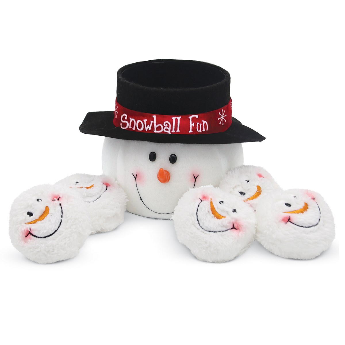 Plush Snowball Fun Indoor Snowball Fight Playset | Collections Etc.