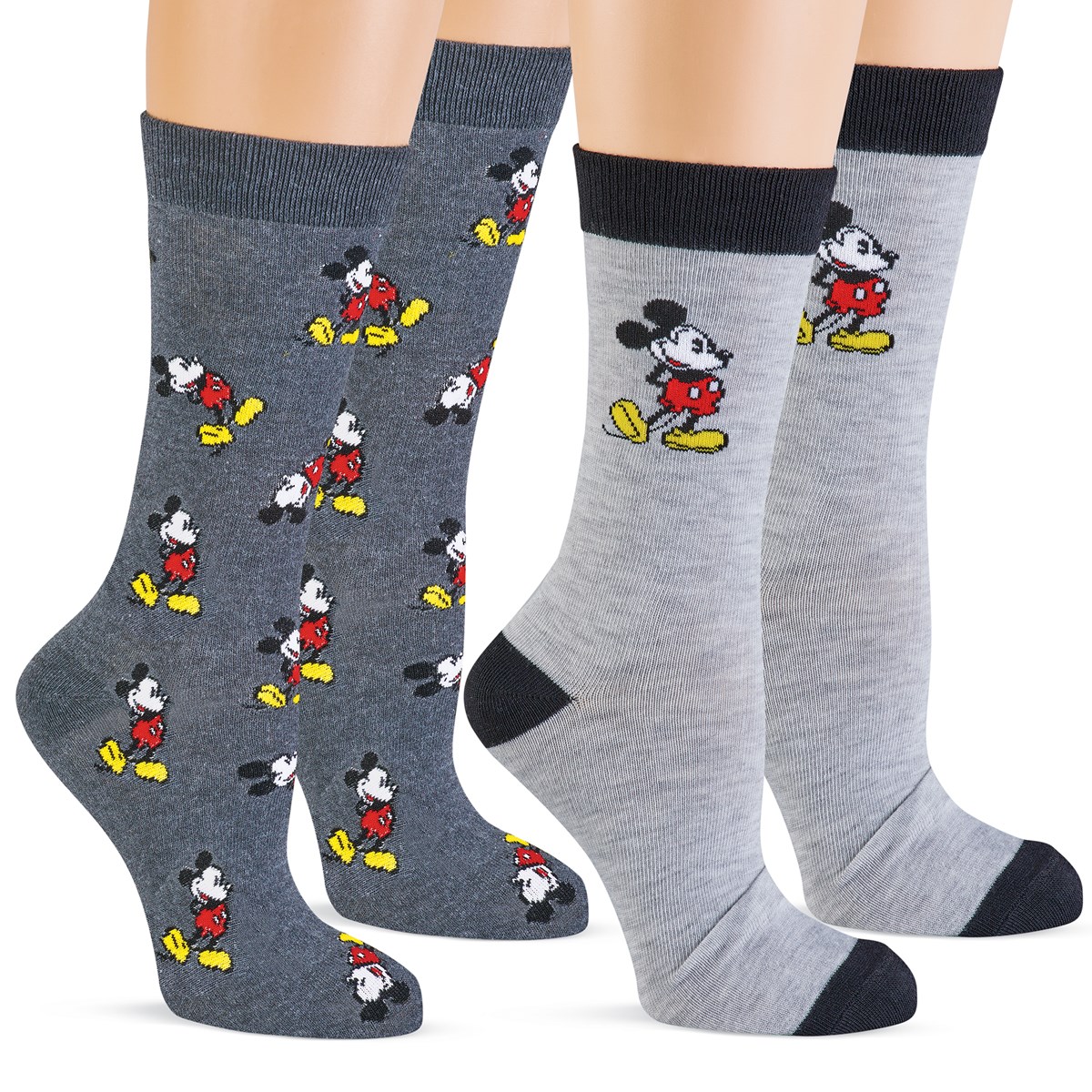 Disney 2-Pack Mickey Mouse Crew Socks Set | Collections Etc.