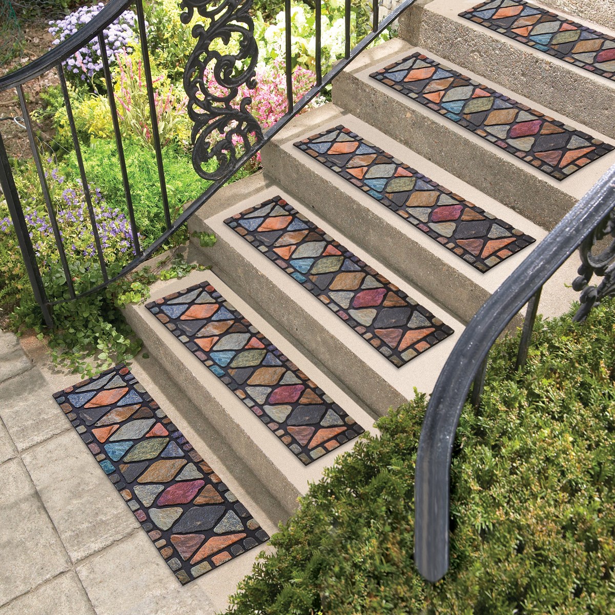 Diamond Stone Design Outdoor Stair Tread Covers | Collections Etc.