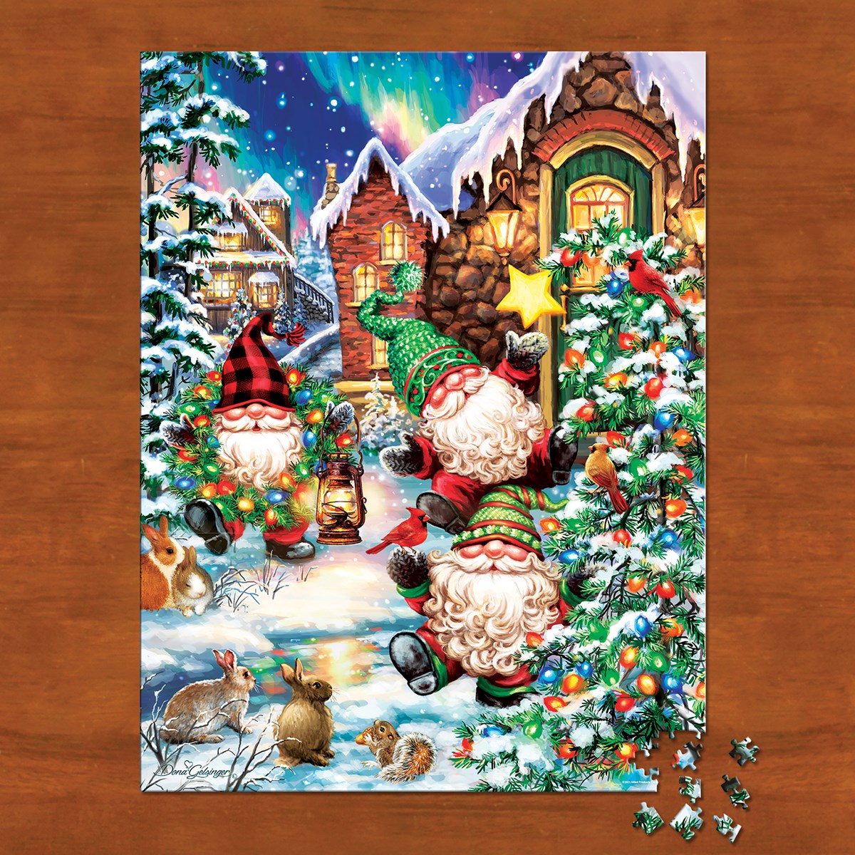 Christmas Gnome Village 500-Piece Jigsaw Puzzle | Collections Etc.
