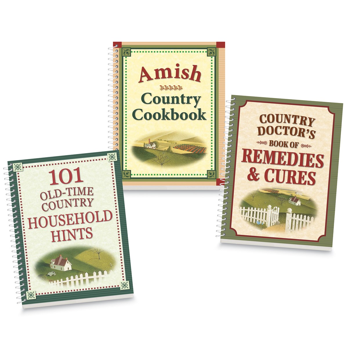 Old-Fashioned Country Wisdom Softcover Book Trio | Collections Etc.