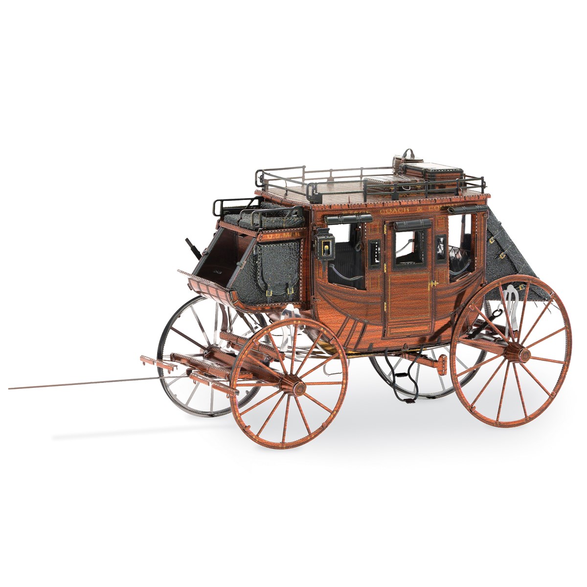 Old-Time Wild West Stagecoach Metal Model Kit | Collections Etc.