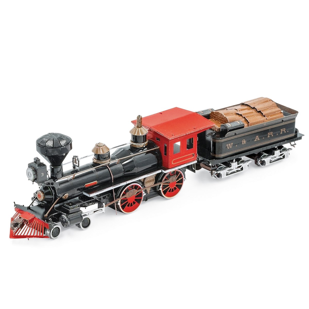 Steam Engine Locomotive and Coal Car Metal Model Kit | Collections Etc.