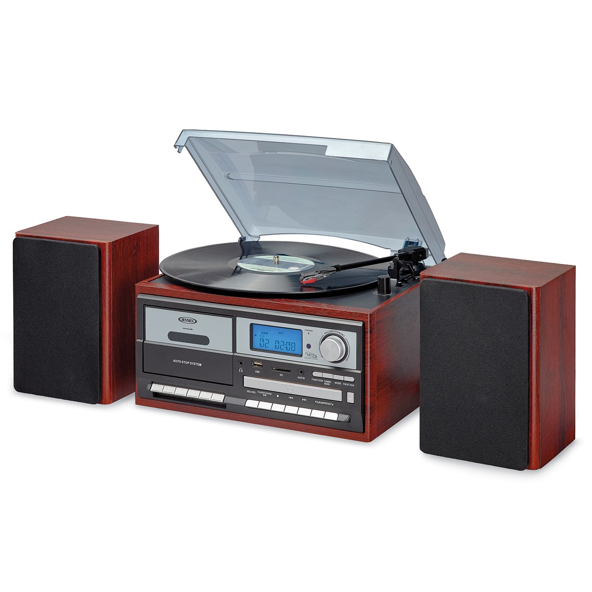 Jensen All-in-One Stereo System with Cassette and AM/FM Radio ...