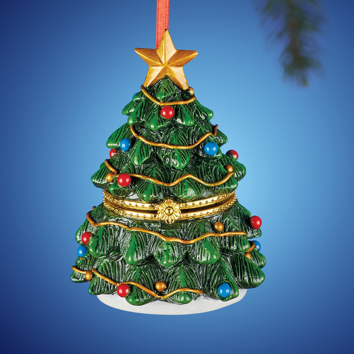 Festive Holiday Trinket Box Ornaments | Collections Etc.