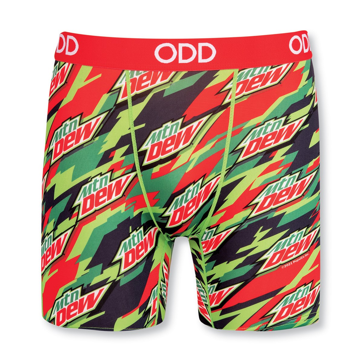 Odd Sox Men's Novelty Mountain Dew Graphic Print Boxers | Collections Etc.