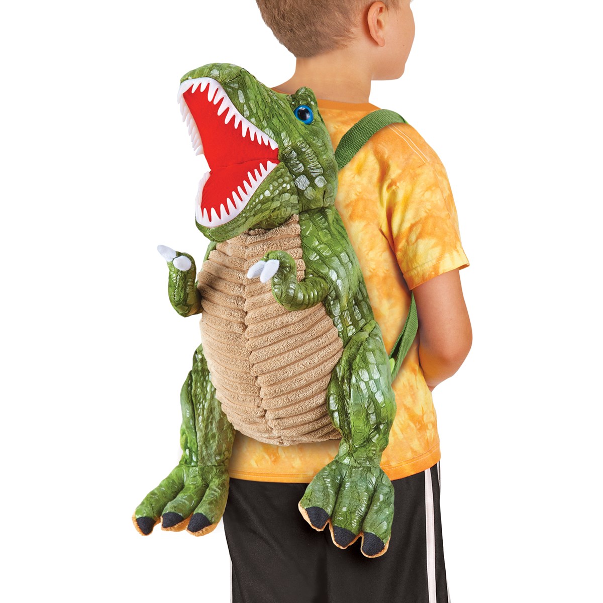 3-Dimensional T-Rex Plush Adjustable Backpack | Collections Etc.