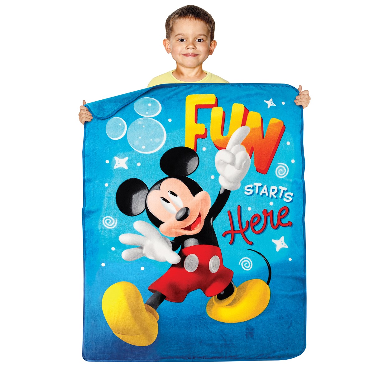 Mickey Mouse Cozy Fleece Throw Blanket | Collections Etc.