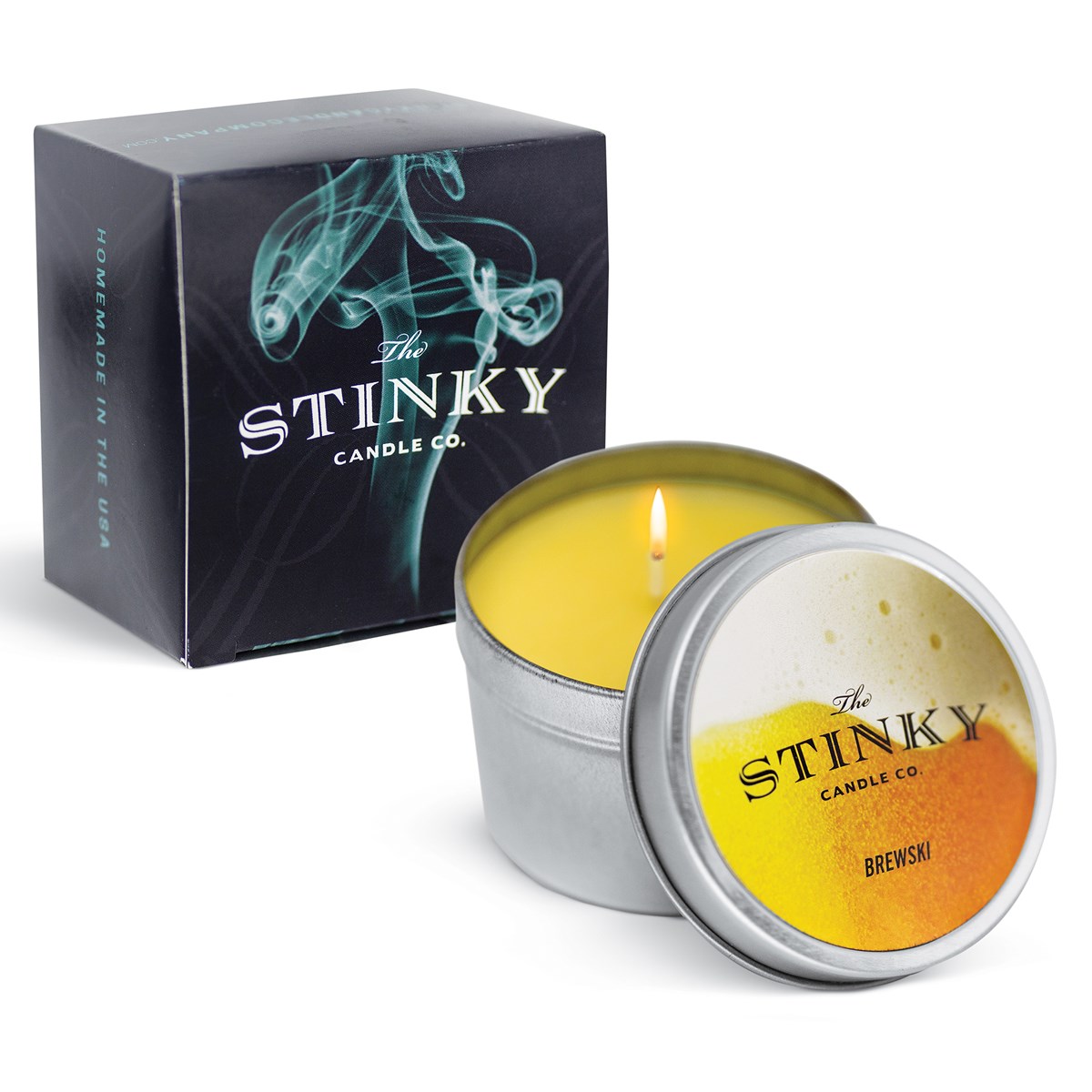The Stinky Candle Co. Brewski Scented 4 oz. Candle with Gift Box ...