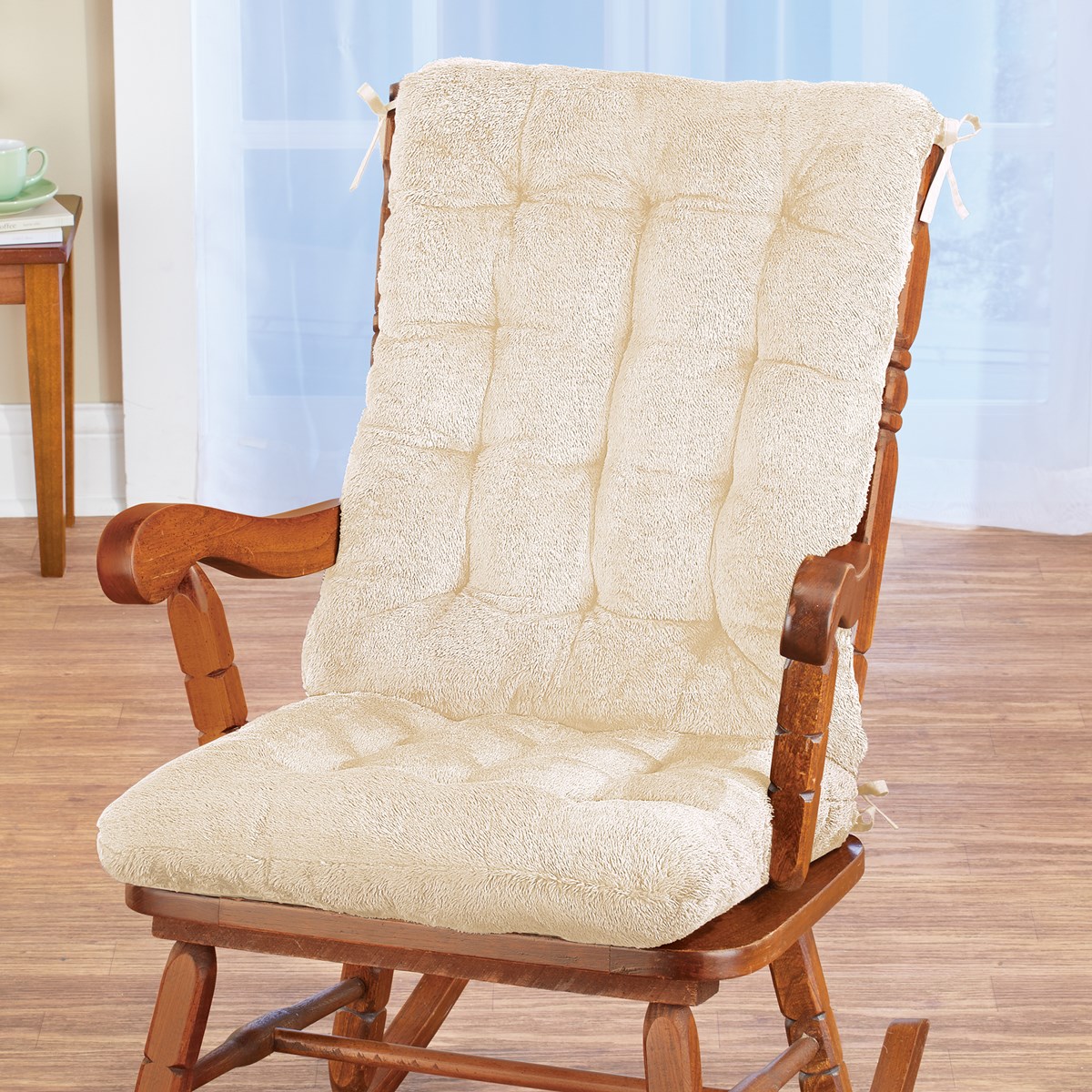 Sherpa Rocking Chair Cushions 2-Piece Set | Collections Etc.