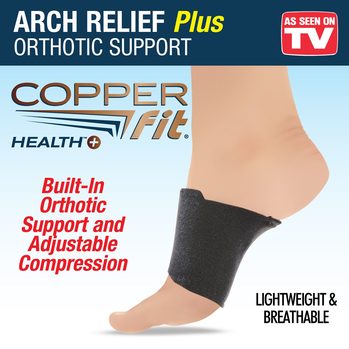 Copper Fit Health Arch Relief Plus Orthotics Support - Set of 2 ...