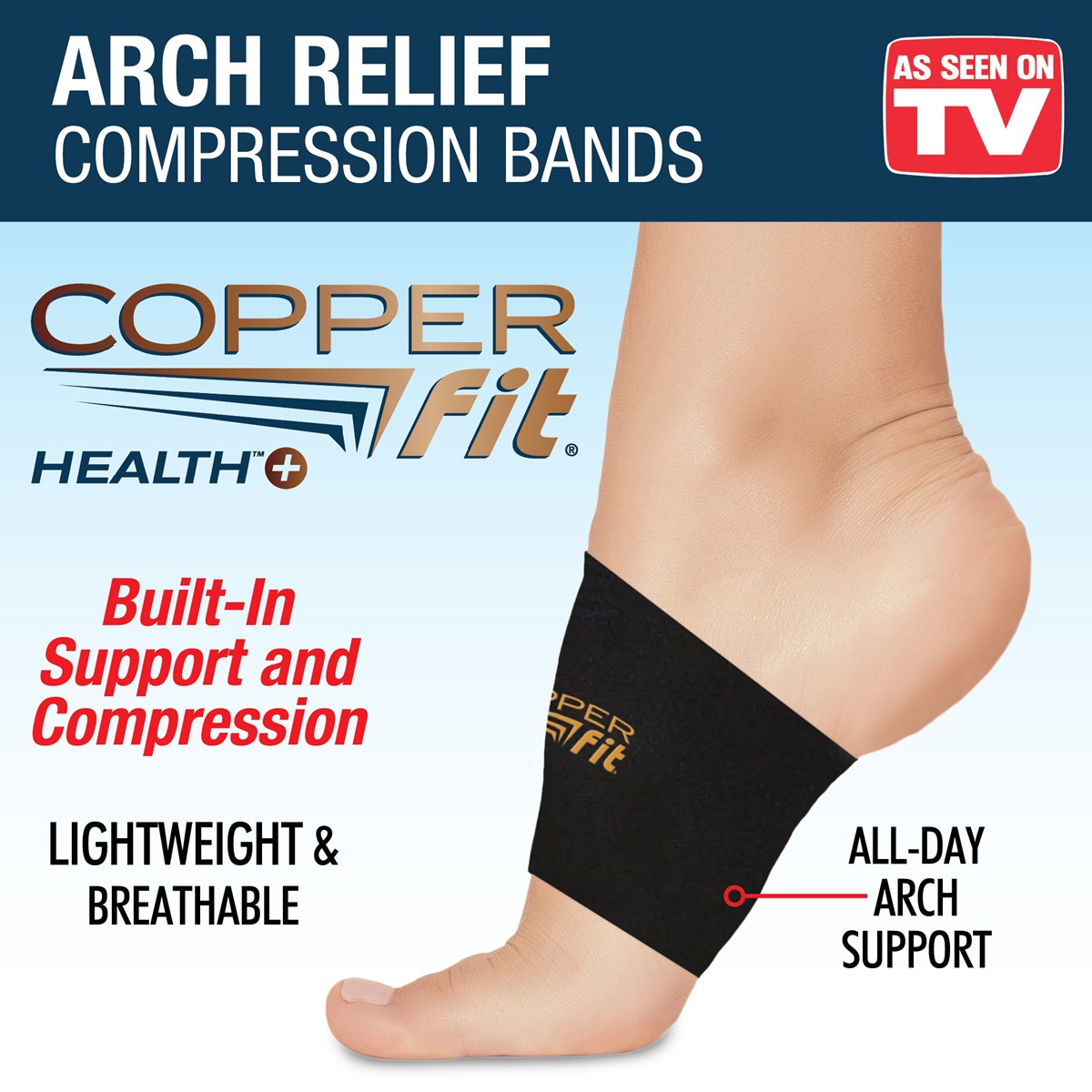 Copper Fit Health Arch Relief Compression Bands | Collections Etc.