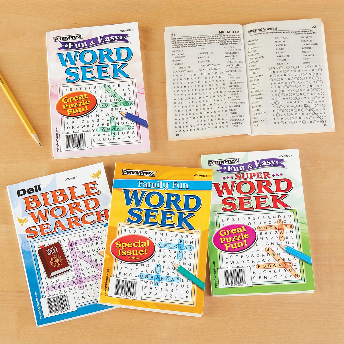 Themed Word Search Activity Books - Set of 4 | Collections Etc.