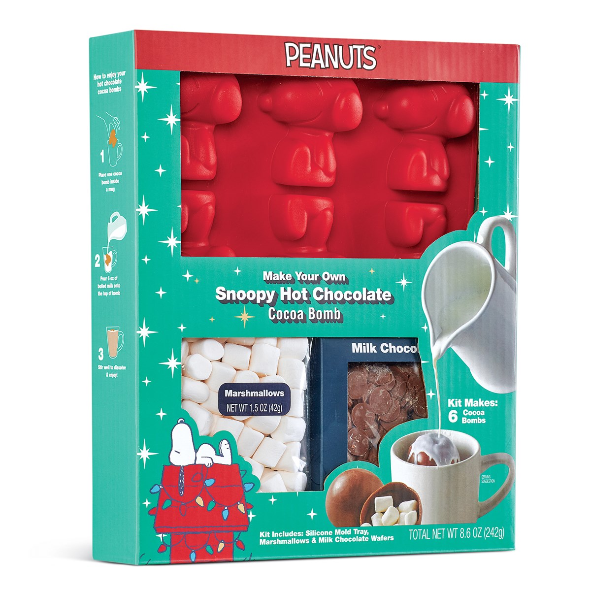 Peanuts Snoopy Silicone Mold Cocoa Bombs Kit | Collections Etc.