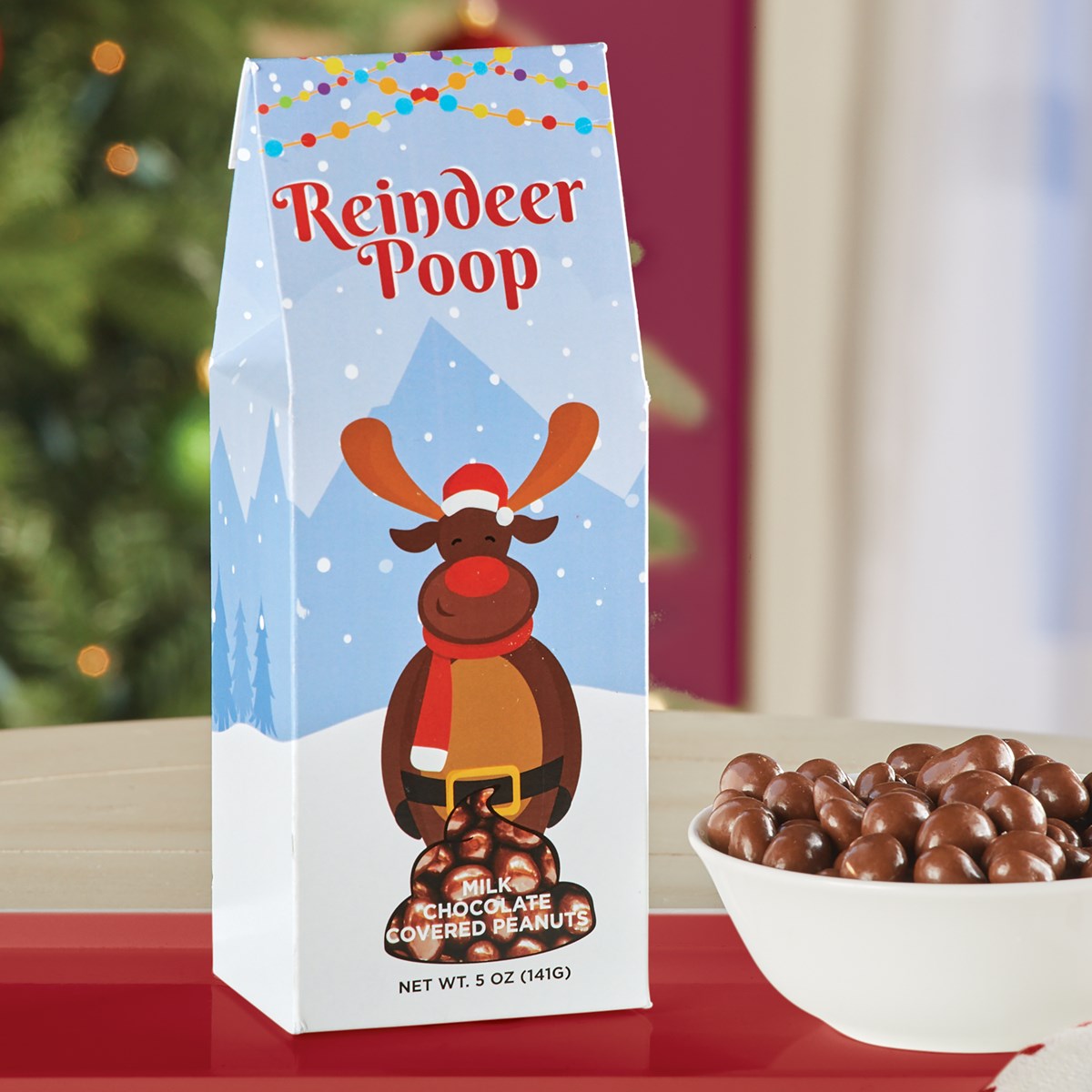 Reindeer Poop Milk Chocolate Covered Peanuts, 5 oz. | Collections Etc.
