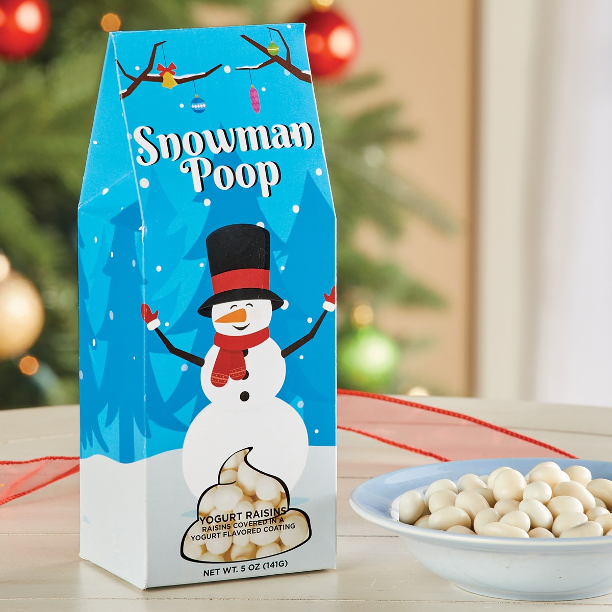 Snowman Poop Yogurt Covered Raisins Christmas Treat, 5 oz ...