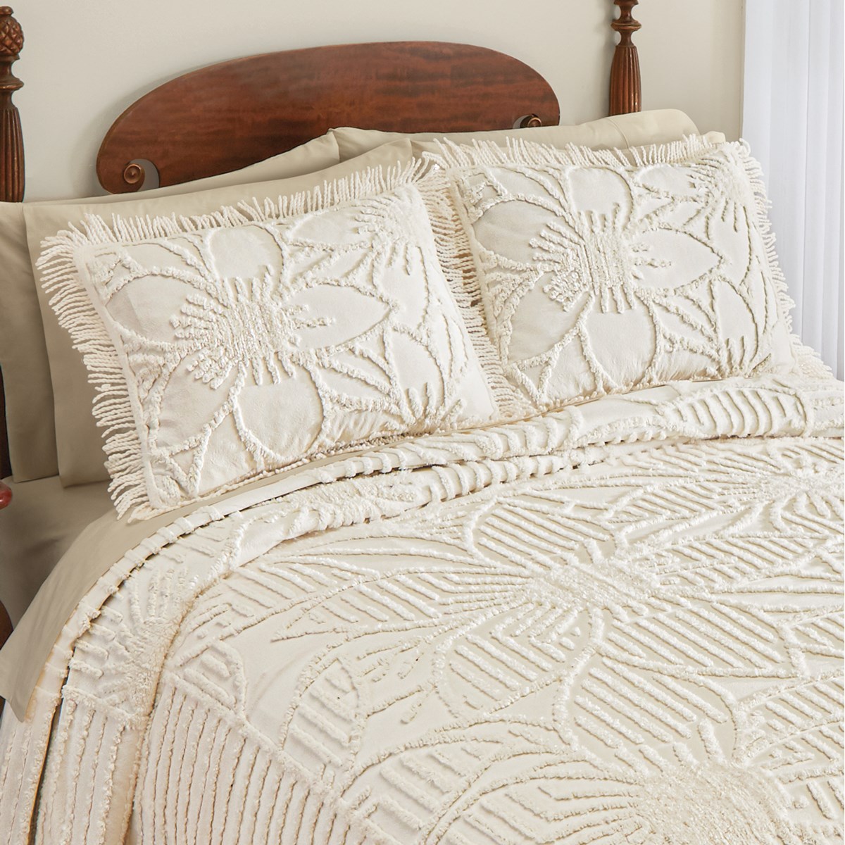 Flora Chenille Sham | Collections Etc.