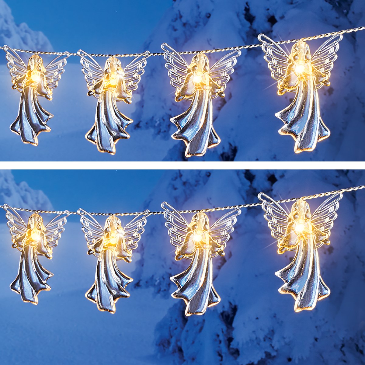 Holiday Angel Battery-Operated String Lights | Collections Etc.