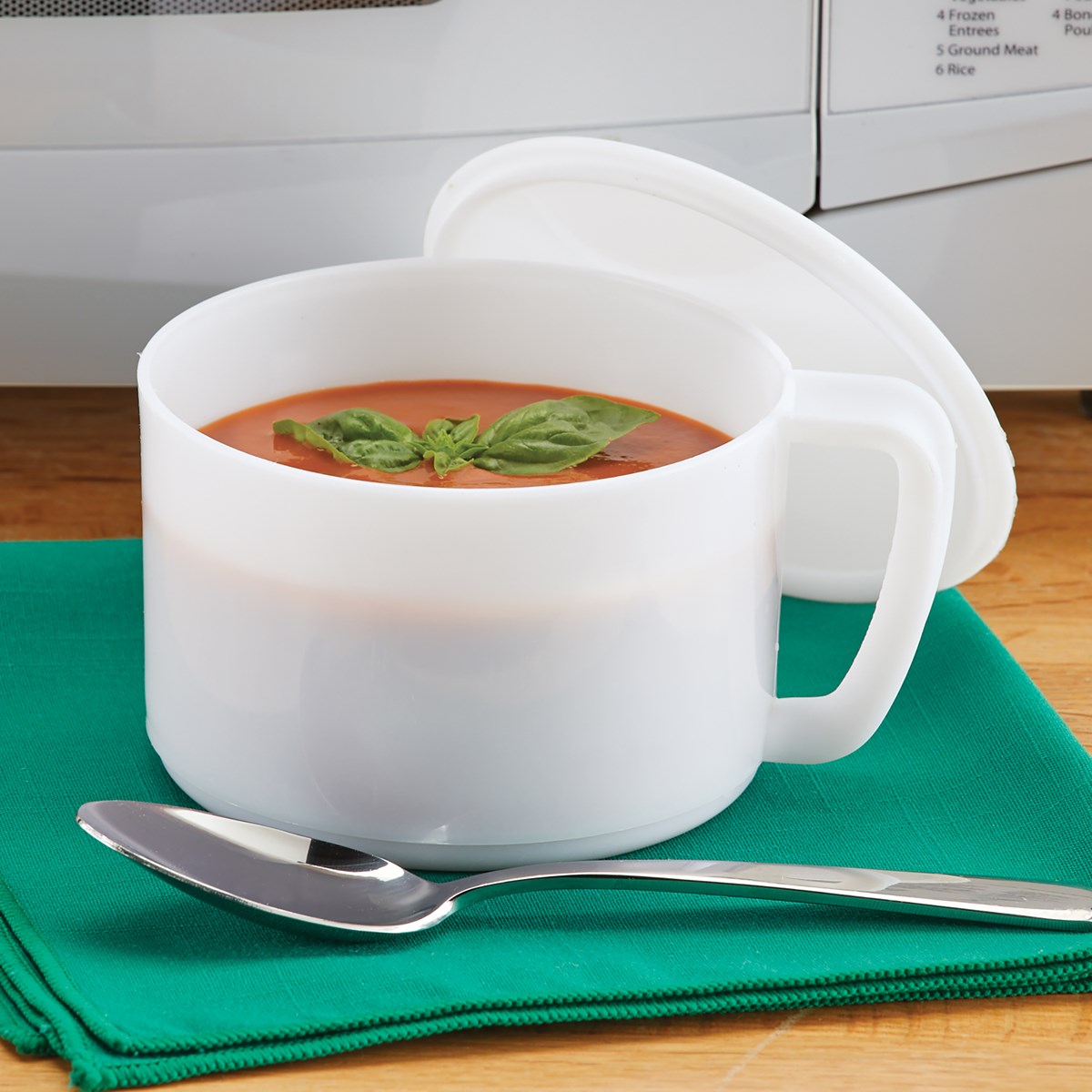 Microwave Bowls with Easy-Grip Handles and Lids - Set of 4 ...