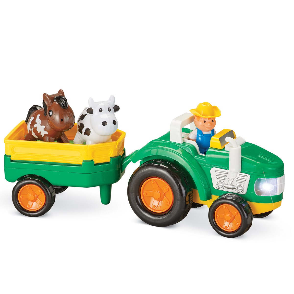 Lighted Tractor with Animals and Sounds Toy | Collections Etc.