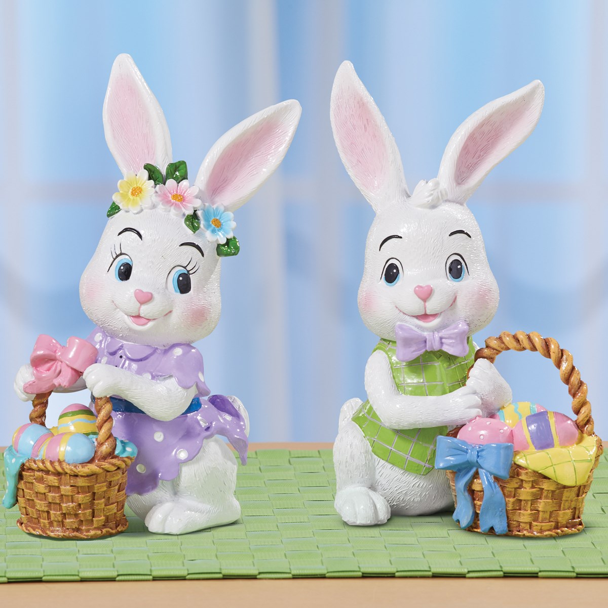 Adorable Hand-Painted Easter Bunny Sitters | Collections Etc.