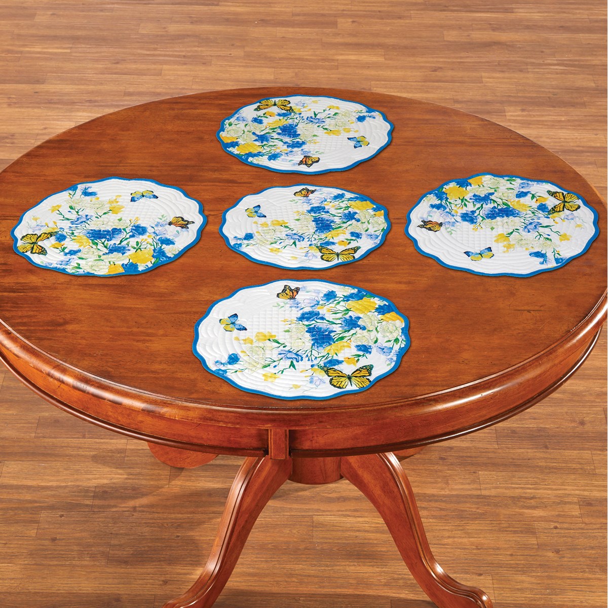 Spring Floral and Butterfly Placemats - Set of 5 | Collections Etc.