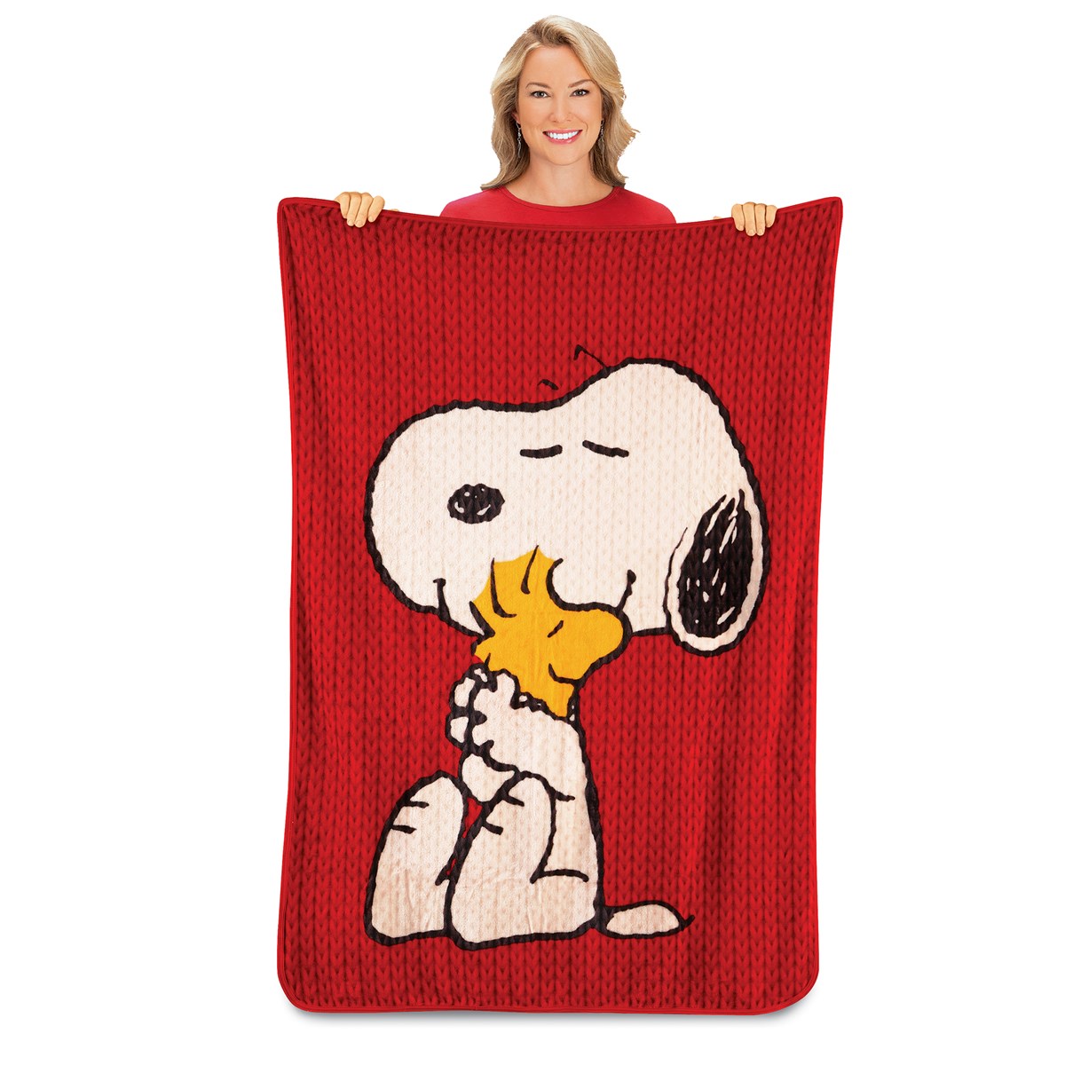 Peanuts Snoopy and Woodstock 5-Foot Fleece Throw | Collections Etc.
