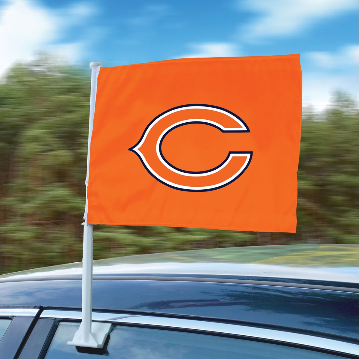 NFL Team Logo Easy to Install Car Window Flag | Collections Etc.