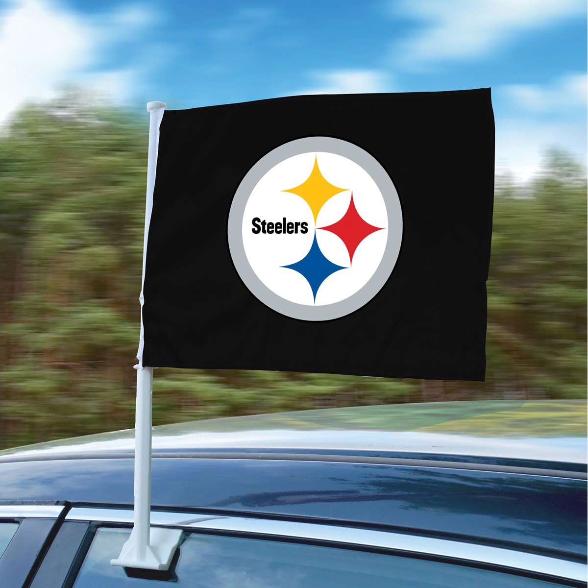 NFL Team Logo Easy to Install Car Window Flag | Collections Etc.