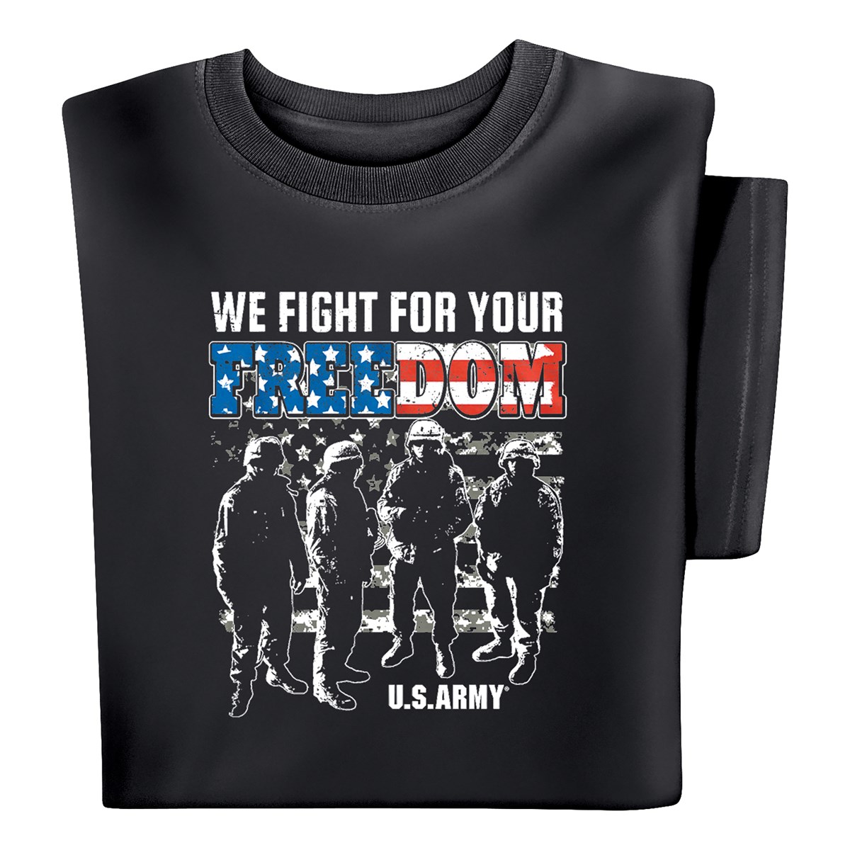 We Fight For Your Freedom Short Sleeve Graphic T-Shirt | Collections Etc.
