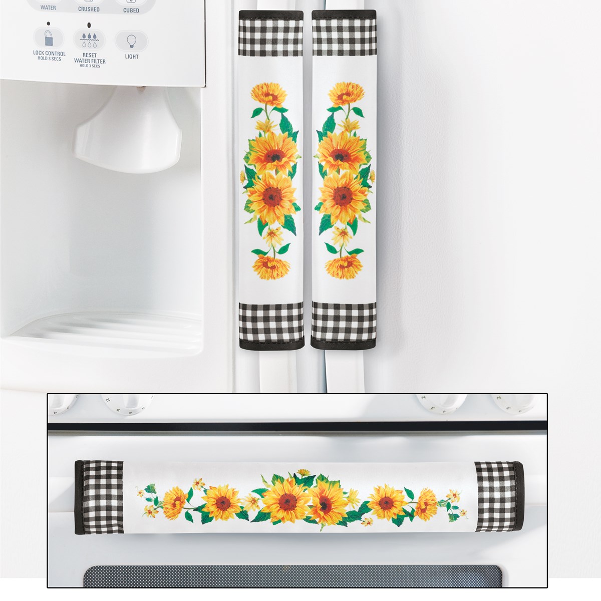 3-Piece Sunflower Appliance Handle Cover Set | Collections Etc.