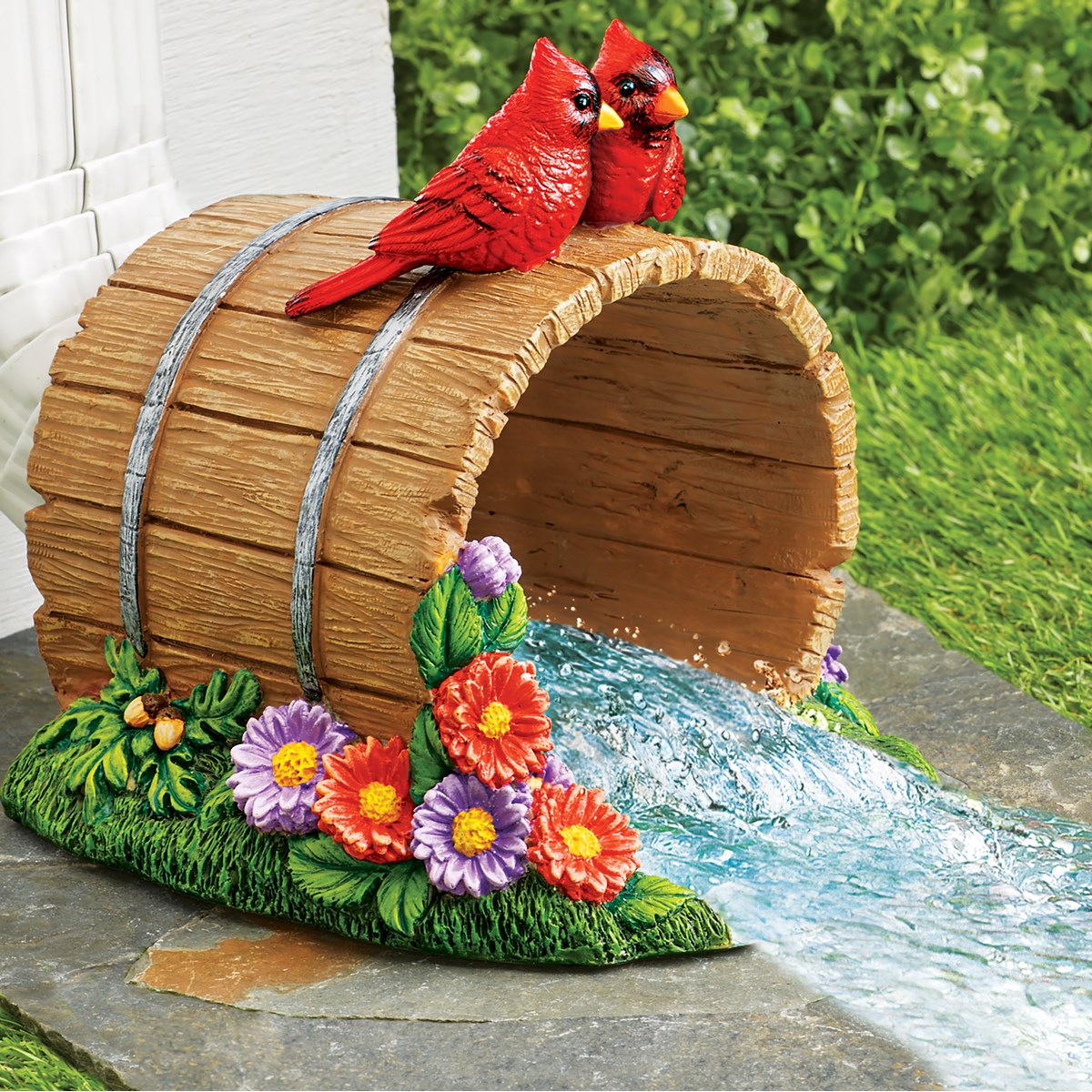 Hand-Painted Cardinal Decorative Downspout Cover | Collections Etc.