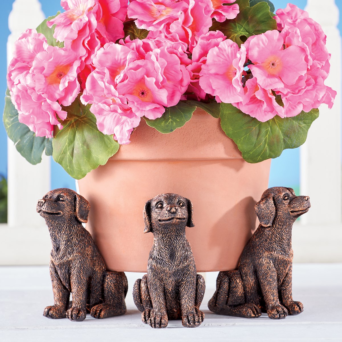 Adorable Puppy Elevating Pot Holders - Set of 3 | Collections Etc.