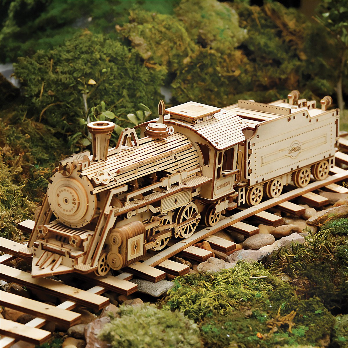 308-Piece Steam Express Train Wooden Construction Kit | Collections Etc.