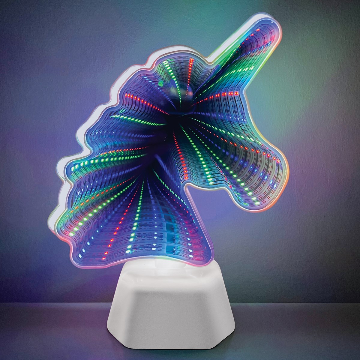 LED Lighted Unicorn-Shaped Infinity Light | Collections Etc.